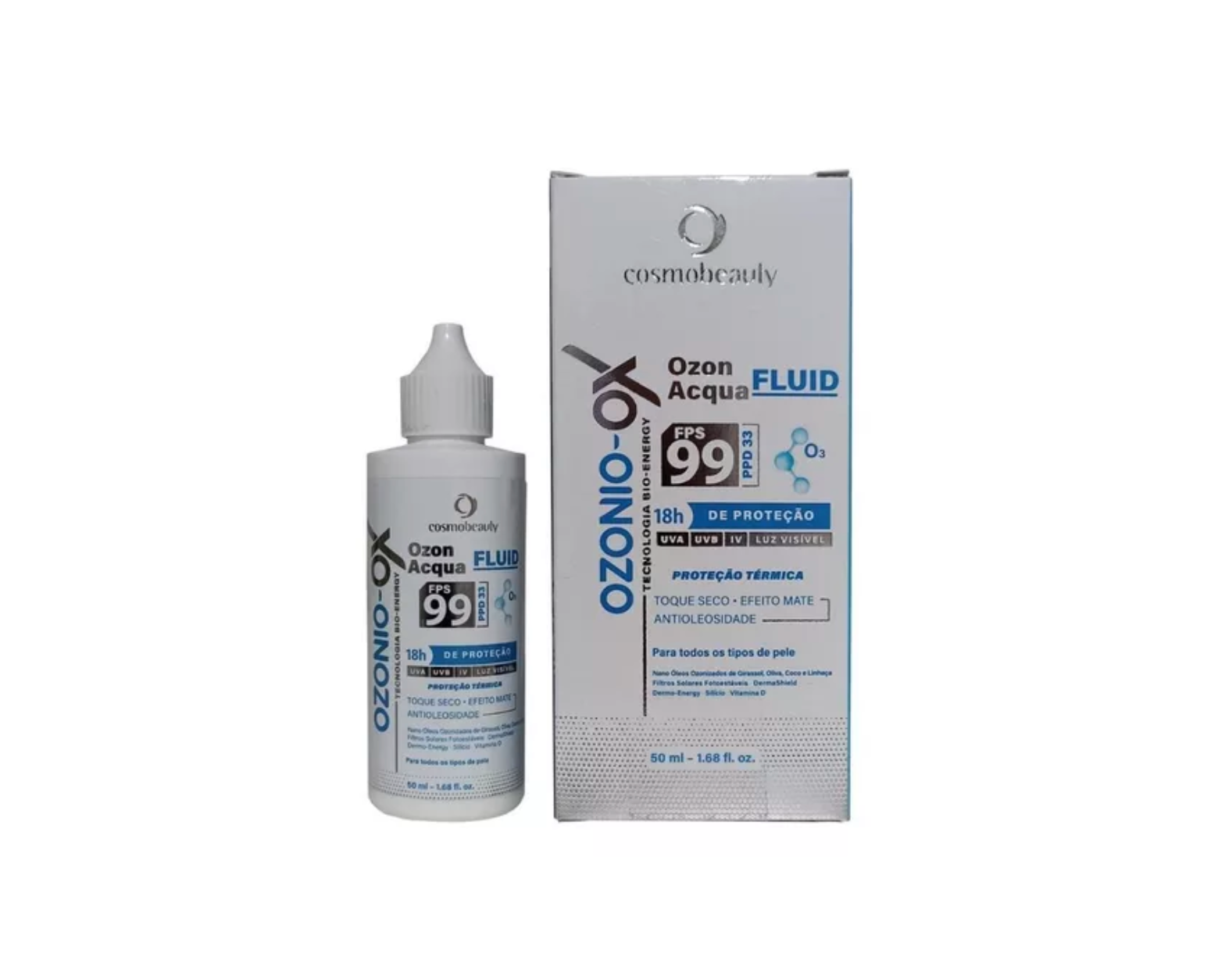 Ozonio-Ox Ozon Acqua Fluid PROTETOR SOLAR OZONIZADO FPS 99 COSMOBEAUTY ...